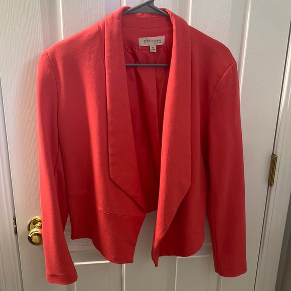 Philosophy | Jackets & Coats | Philosophy Cropped Pink Blazer | Poshmark